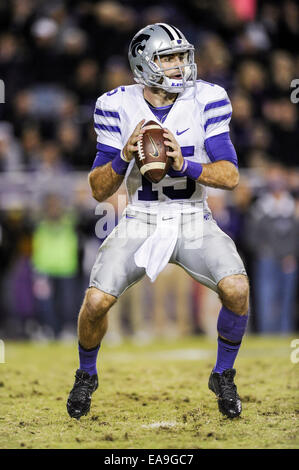 Kansas State quarterback Jake Waters (15) during the second half of an ...