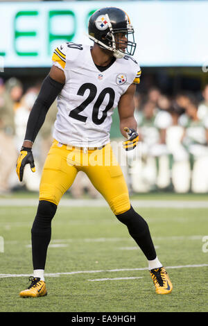 Pittsburgh Steelers' Will Allen (20) tackles New York Jets' Chris Ivory ...
