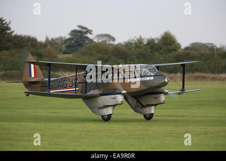 Preserved de Havilland DH.89 Dragon Rapide twin-engined passenger ...