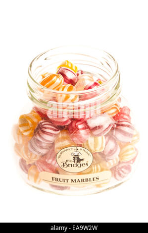 jar of fruit candies Mrs. Bridges Stock Photo - Alamy