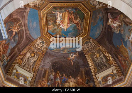 Ceiling of Hall of the Muses inside Vatican Museum (UNESCO World Heritage Site), Vatican City ...
