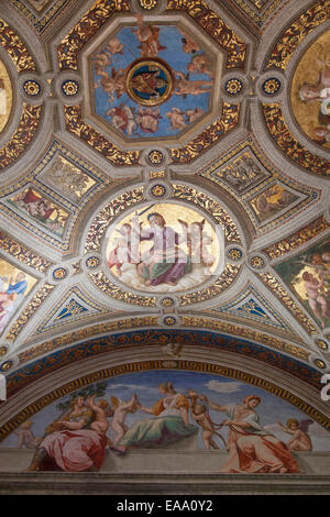Ceiling of Room of the Signature inside Vatican Museum (UNESCO World ...