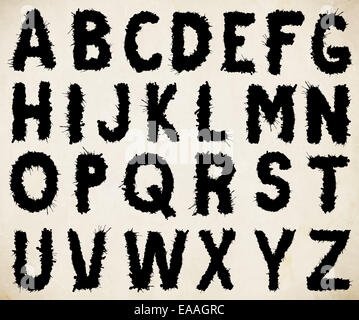 Alphabet letters. Spray paint abc Stock Photo - Alamy