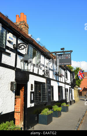 14th century Bel and The Dragon Pub, High Street, Cookham, Berkshire ...