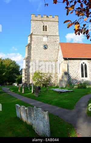 The Holy Trinity Church in Cookham, a small village on the River Thames ...