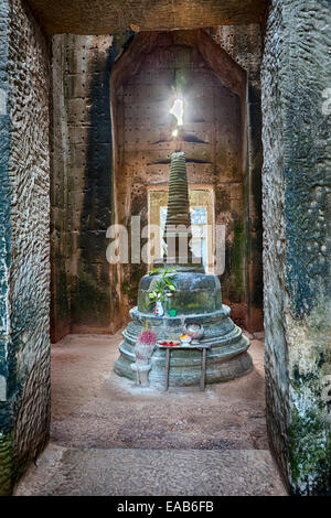 The stupa in the sanctuary at Preah Khan Temple, Angkor Archaeological ...