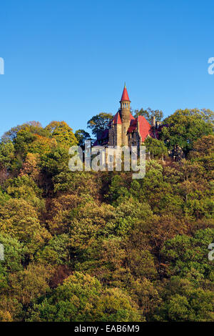 Garrison, New York, USA: View of the Hudson River from the grounds of ...