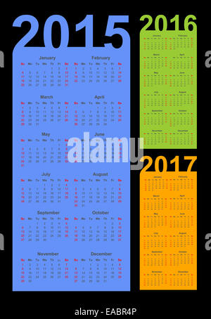 Calendar 2017, monthly calendar of 2017 Stock Photo - Alamy