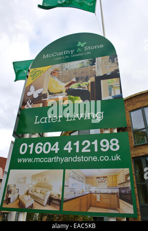 McCarthy Stone retirement properties sign Stock Photo - Alamy