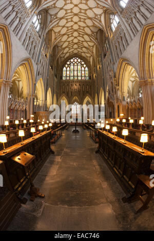 Inside Wells Cathedral Stock Photo - Alamy