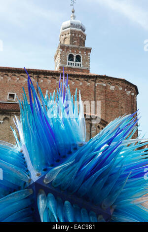 blue glass sculpture on Murano Stock Photo - Alamy