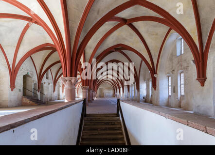 Interior of the basilica of Kloster Eberbach monastery in the Rhine ...