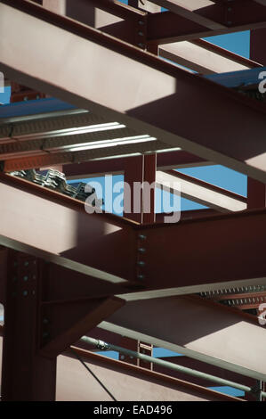 steel framed building buildings bolt bolts bolted together iron work ...