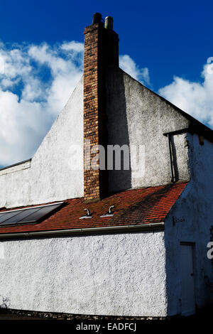 Chimney stack on a gable end of a brick but house in Westbury ...