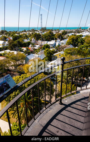 US, Florida, Key West. View from top of the Key West Lighthouse Stock ...