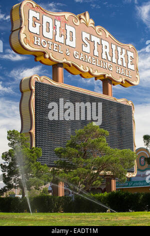 The Gold strike Casino in Primm, Nevada, irrigating its lawns despit ...