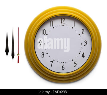 Adjustable Custom Clock Face Isolated on White Background Stock Photo ...