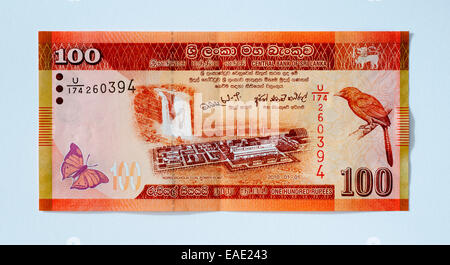 Sri Lanka 100 One Hundred Rupees Bank Note Stock Photo - Alamy