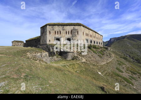 France, Alpes Maritimes, the Central Fort at the Col (pass) de Tende ...
