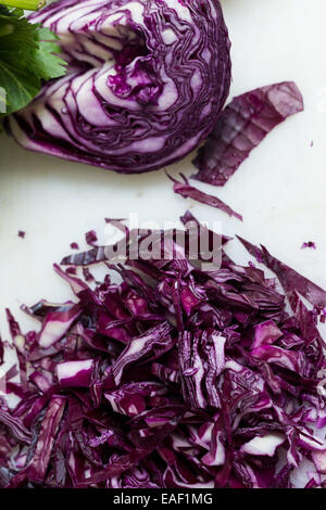Cut red cabbage closeup Stock Photo - Alamy