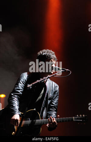 BENICASIM, SPAIN - JULY 21: Black Rebel Motorcycle Club (BRMC) band ...