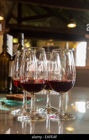 glasses of ruby port wine Stock Photo - Alamy