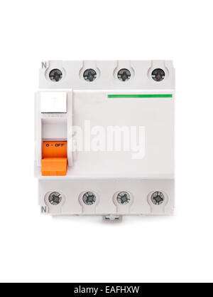 Electric switch isolated on white background Stock Photo - Alamy