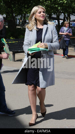 Holly Willoughby and Philip Schofield filming This Morning live from ...