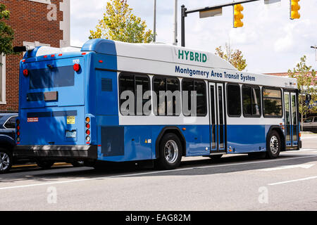Montgomery Area Transit System hybrid city bus Stock Photo - Alamy