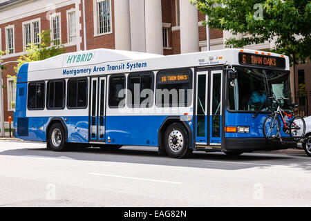 Montgomery Area Transit System hybrid city bus Stock Photo - Alamy