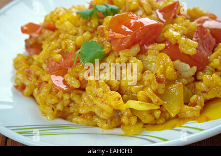Zafrani Pulao - Fragrant basmati rice made exotic with saffron Stock ...