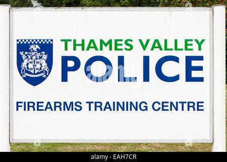 Police Firearms Training Centre Sign, Sulhamstead, Berkshire, England ...