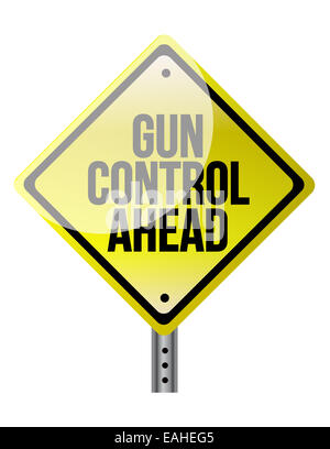 Warning sign with rifle symbol Stock Photo - Alamy