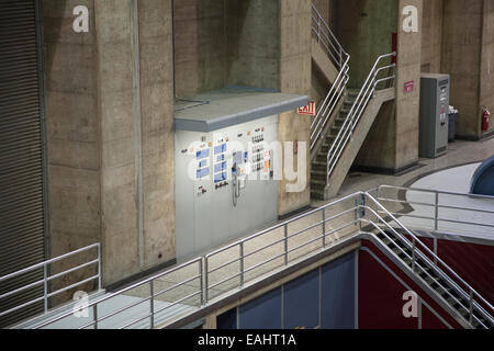 Hoover dam turbine room Stock Photo - Alamy