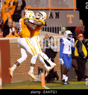 Tennessee defensive end Derek Barnett runs a drill at the NFL football ...