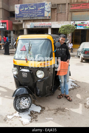 Cairo, Egypt. Auto rickshaw Stock Photo - Alamy