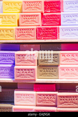 Assorted bars of various flavored soaps Stock Photo - Alamy