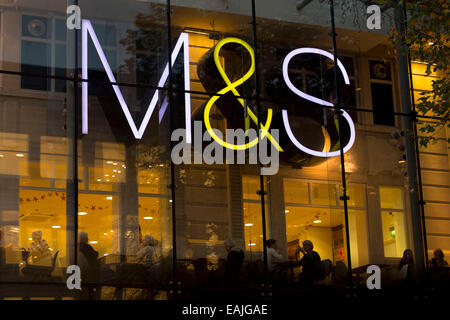 Marks and Spencers sign Stock Photo: 71752214 - Alamy