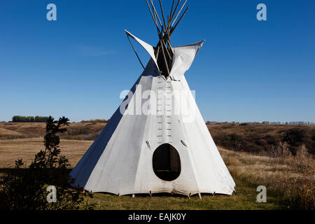 tipi tent at Wanuskewin heritage park saskatoon Saskatchewan Canada ...