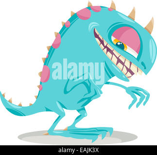 Cartoon Illustration of Funny Monster or Fright or Bogie Stock Photo ...