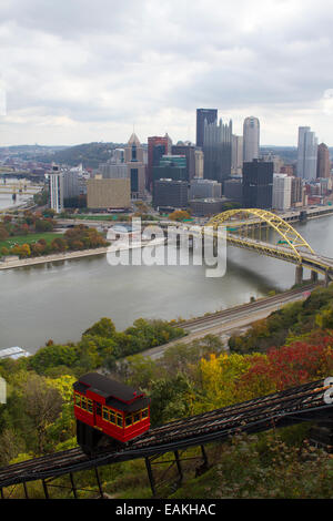Pittsburgh, Pennsylvania. Monongahela Incline Funicular, Built 1870 ...