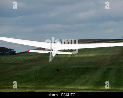 glider at the derbyshire and lancashire Gliding Club,at Great Hucklow ...
