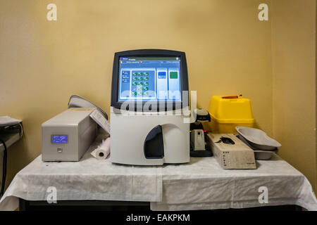 Arterial Blood Gas ABG Medical check up test tube with biological ...