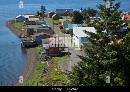 Aerial View Of The Village Of Kake In Southeast, Alaska Stock Photo ...