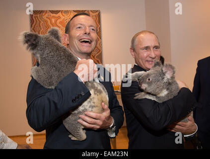 Russian President Vladimir Putin and Australian Prime Minister John ...