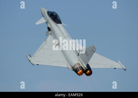 A Eurofighter Typhoon canard delta wing fighter jet of the Royal Air ...