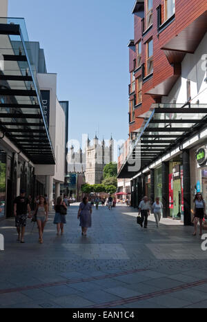 Building the Princesshay shopping centre Exeter High Street Devon ...