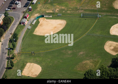 Little league baseball field, aerial view Stock Photo - Alamy