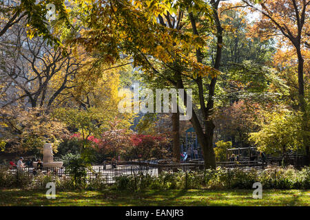 James Michael Levin Playground in Central Park at Springtime, NYC, USA ...