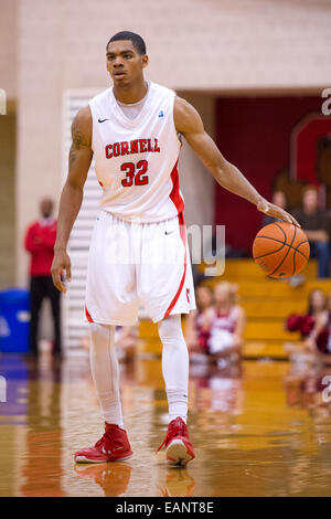 November, 18 2014: Cornell Big Red guard Devin Cherry (13) controls the ...